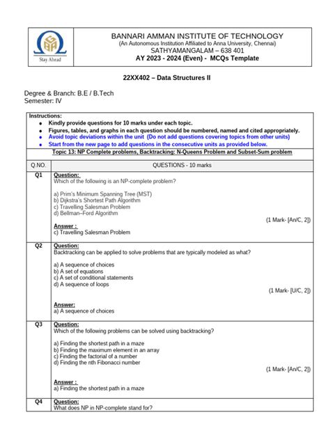 22xx402 Lp13 Mcq Pdf Theory Of Computation Theoretical Computer