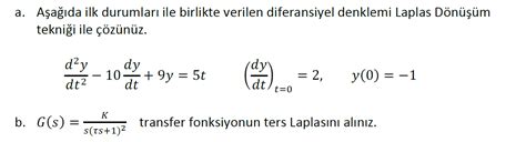 A Solve The Differential Equation Given Below With Chegg