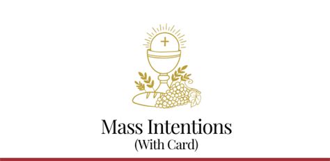 Mass Intentions — Saint Joseph Abbey