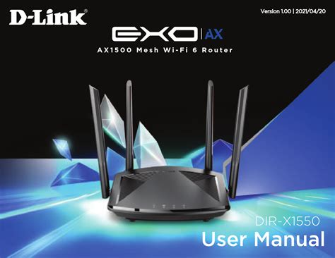 D Link AX AX Mesh Wi Fi Router User Manual Version