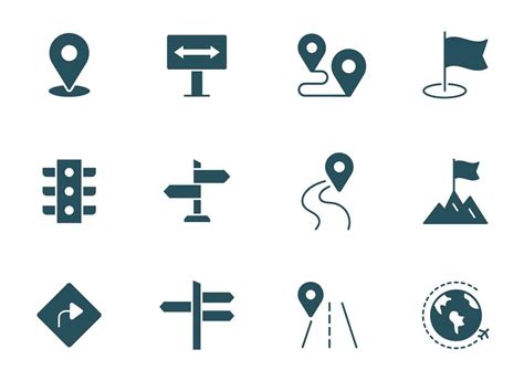 Route Icon Vector Road Trip And Navigation Icons Illustration 26622491 Vector Art At Vecteezy