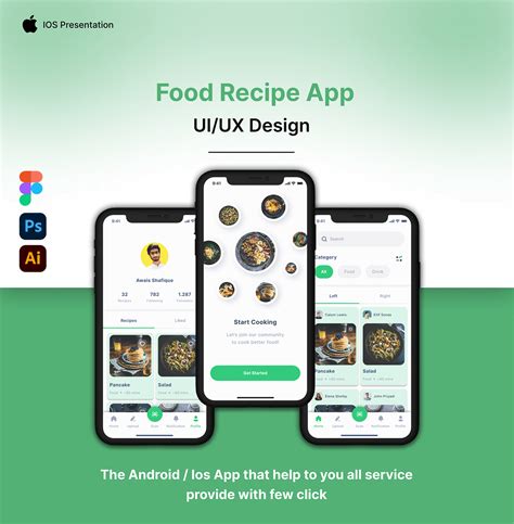 Food Recipe App Ui Ux Design On Behance