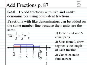 Intro To Fractions Addition Mixed Numbers By Stefanie Hassan TpT
