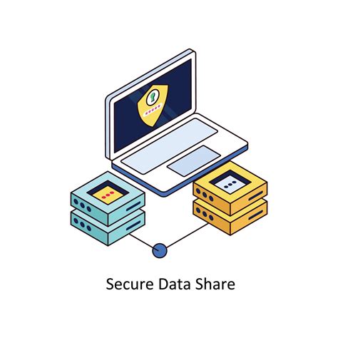 Secure Data Share Vector Isometric Icons Simple Stock Illustration 21500932 Vector Art At Vecteezy