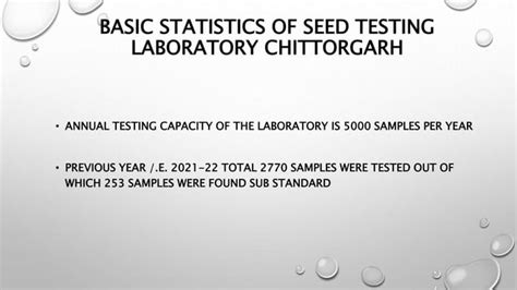 Seed Testing Ppt