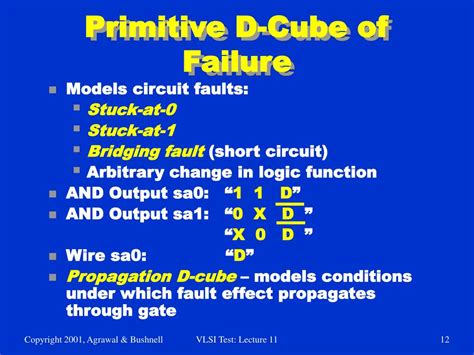 Ppt Lecture 11 Major Combinational Automatic Test Pattern Generation Algorithms Powerpoint