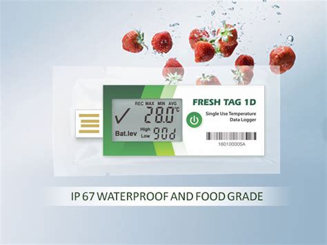 Fresh Tag D LCD Single Use Temperature Data Logger Freshliance Electronics Co Ltd