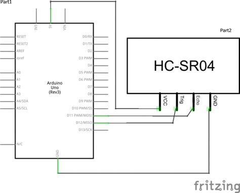 Arduino Ultrasonic Sensor Project Circuit Diagram Maxphi