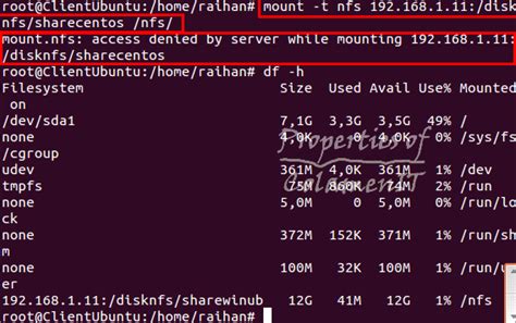server nfs centos 7