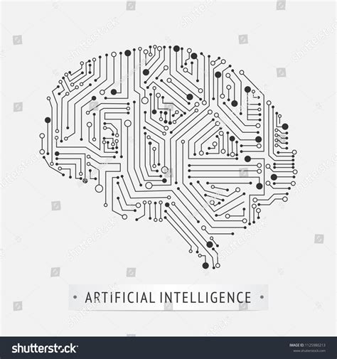 Brain Artificial Intelligence Icon Design Stock Vector Royalty Free 1125980213 Shutterstock