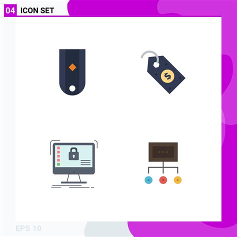 4 Universal Flat Icons Set For Web And Mobile Applications Diamond Secure One Label Safe