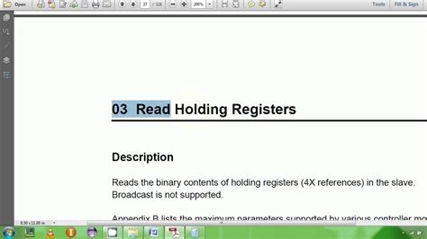 7 Modbus Rtu Protocol Read Holding Example 1 Youtube