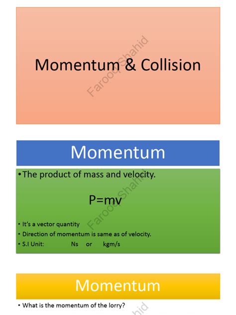 Momentum And Collision Igcse Sdy5ttt Pdf