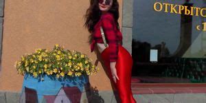 Anna A In Red Spandex Tnaflix Com