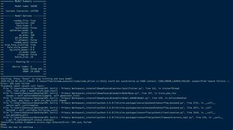 random gpu sync error · issue 553 · iperov deepfacelab · github