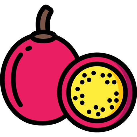 Passion Fruit Basic Miscellany Lineal Color Icon