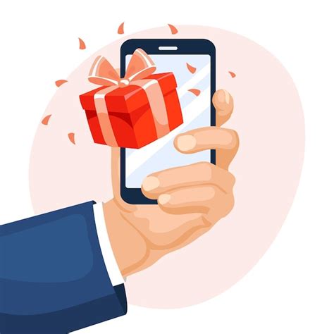 Premium Vector A Hand Holds A Smartphone With A T Box On The Screen Concept Of Ts