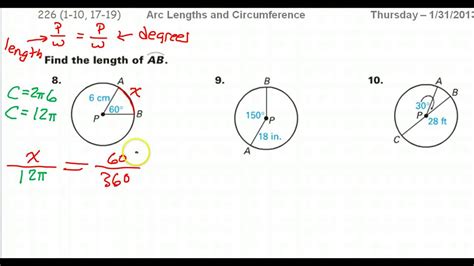 Equation To Find Arc Length Of A Circle Tessshebaylo
