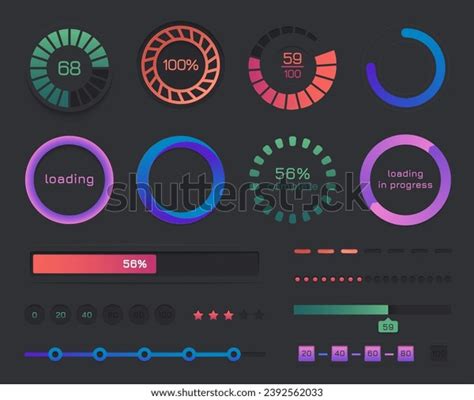 Loading Bar Ui User Interface Progress Stock Vector Royalty Free