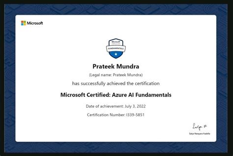 Prateek Vk Mundra On Linkedin Microsoftcertified Ai900 Azure