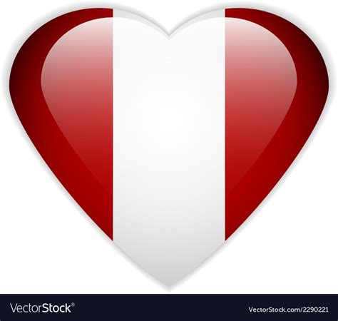 Peru Flag Button Royalty Free Vector Image Vectorstock