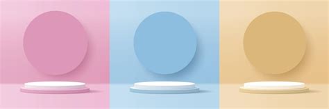 배경 벡터 디자인의 그림자가 있는 제품 프레젠테이션 브랜딩 및 패키징 프레젠테이션 스튜디오 스테이지를 위한 코스메틱 배경 및 세트 프리미엄 연단 디스플레이 프리미엄 벡터
