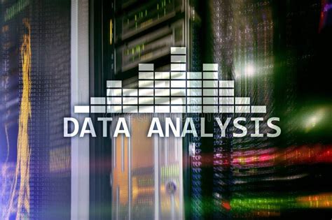 Big Data Analysis Text On Server Room Background Internet And Modern