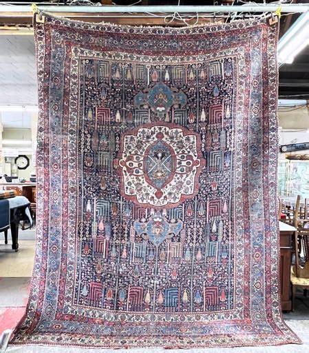 9 4 X 12 7 Old Persian Hand Knotted Rug