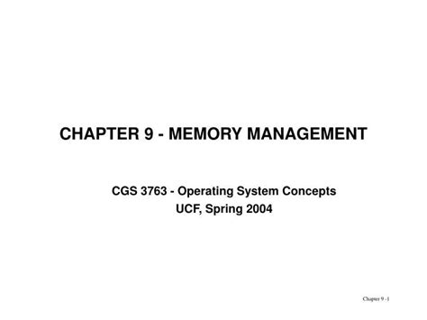Ppt Chapter 9 Memory Management Powerpoint Presentation Free