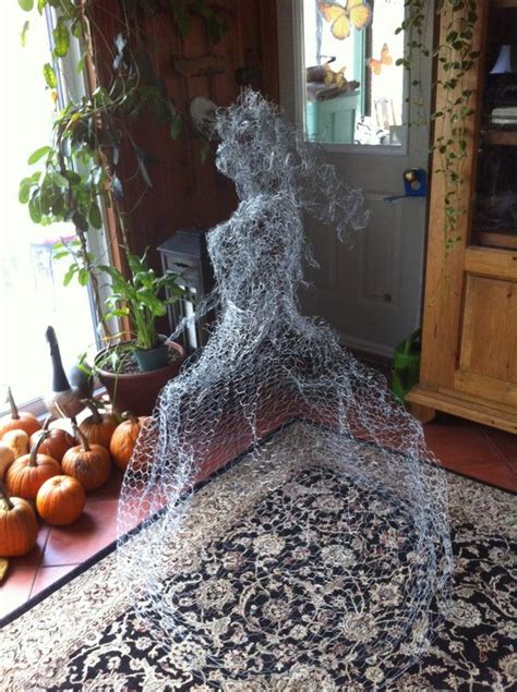 My Chicken Wire Ghost Halloween Ghost Decorations Halloween