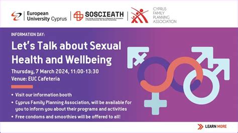 Lets Talk About Sexual Health And Wellbeing European University Cyprus