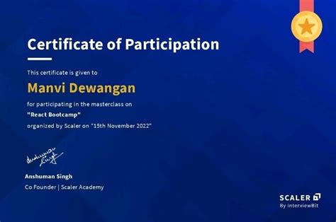 Manvi Dewangan On Linkedin I Recently Completed A React Bootcamp