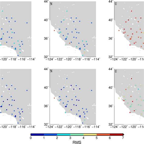 Rms Values Of Gps Residuals Before And After Applying Cme Correction To
