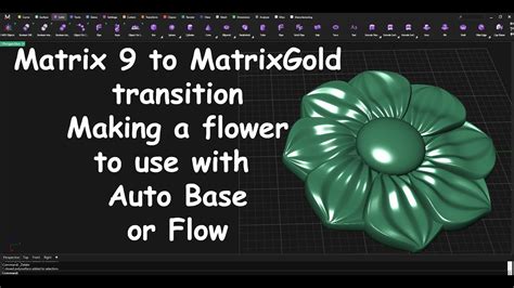 making a flower to use with auto base or flow commands youtube