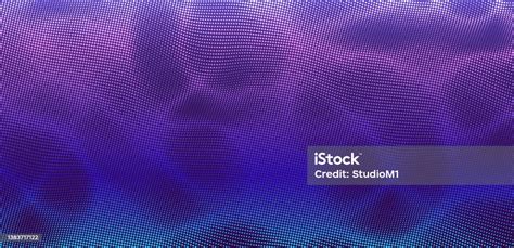 볼록한 형태를 가진 배경 잔물결과 반사가 있는 그리드 표면입니다 3d 동적 벡터 그림 막에 대한 스톡 벡터 아트 및 기타 이미지 막 질감 3차원 형태 Istock