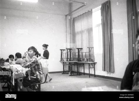 University Classroom Scene In Early 2000s China Everyday Student Life