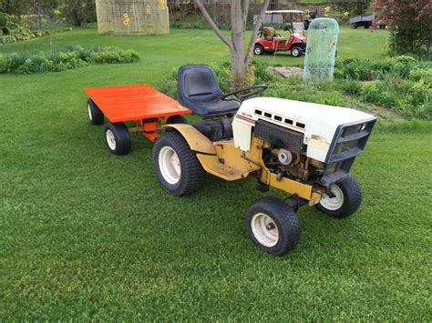 SEARS SUBURBAN GARDEN TRACTOR TRAILER FLAT BED !!! | eBay