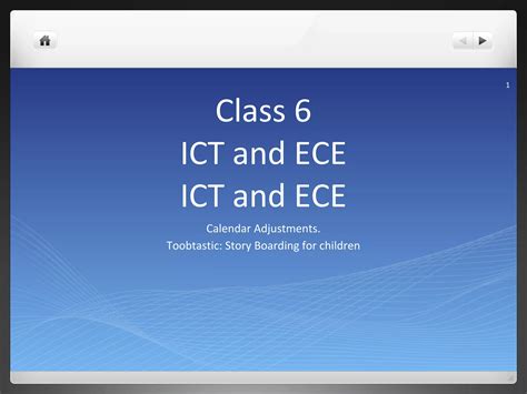 Class 6 Integrating Ict Into Ece Ppt