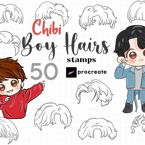 Procreate Chibi Stamps Etsy