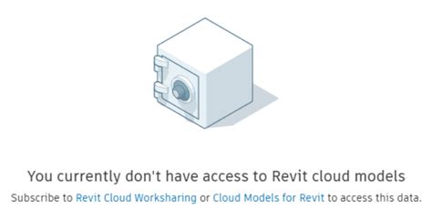You Currently Dont Have Access To Revit Cloud Models In Specific