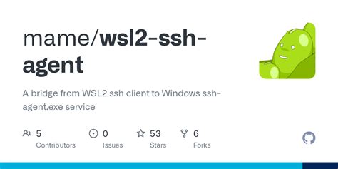 Github Mamewsl2 Ssh Agent A Bridge From Wsl2 Ssh Client To Windows