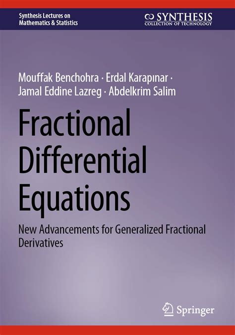 Fractional Differential Equations New By Benchohra Mouffak