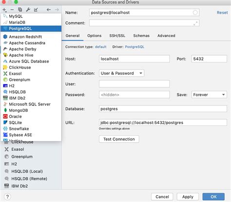 postgresql в ubuntu — внешнее подключение к базе данных