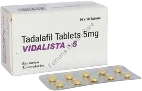 Tadalafil 5mg Tablets At Best Price In Vadodara Id 768829 Fortune