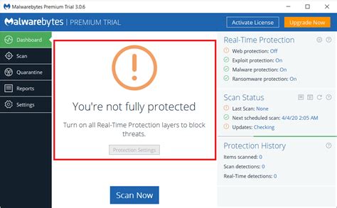 Malwarebytes Gerçek Zamanlı Web Korumasını Düzeltme Hatası Açılmıyor