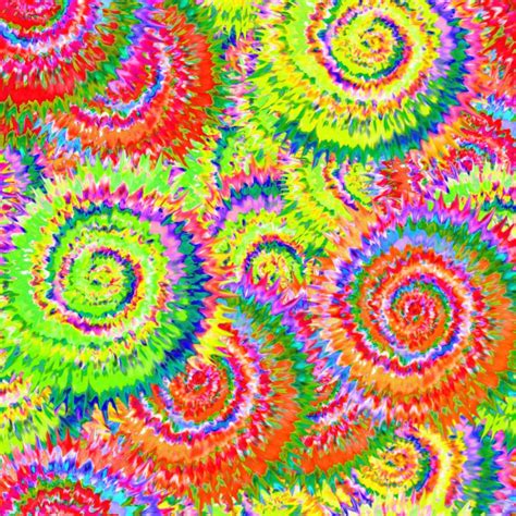 Neon Tie Dye Pattern Crew