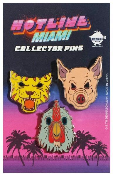 Hotline Miami Pin Badges