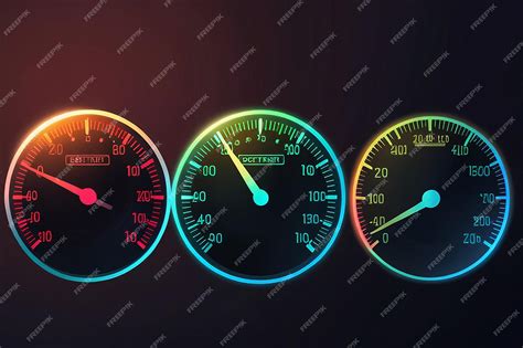 Speedometer internet speed level indicator vector design speed graphic | Premium AI-generated image