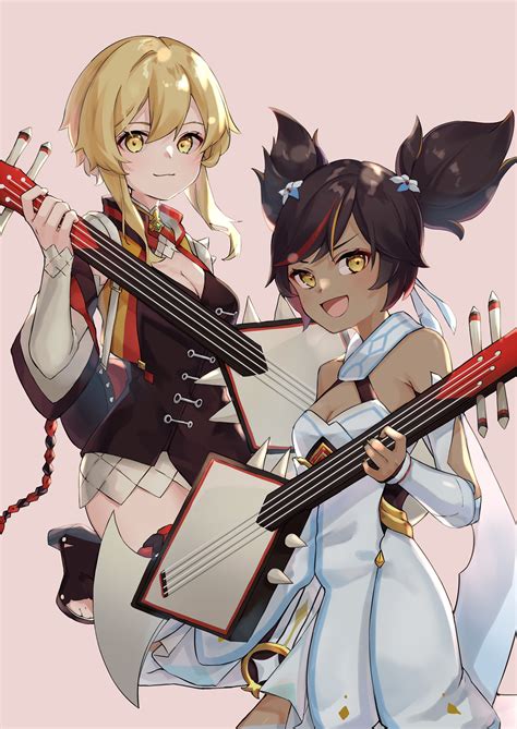 Lumine And Xinyan Genshin Impact Drawn By Yu Ri Danbooru