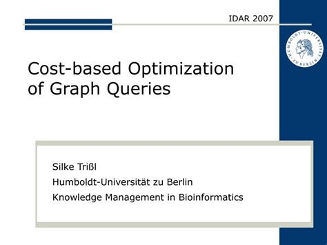 PPT Cost Based Optimization Of Graph Queries PowerPoint Presentation ID